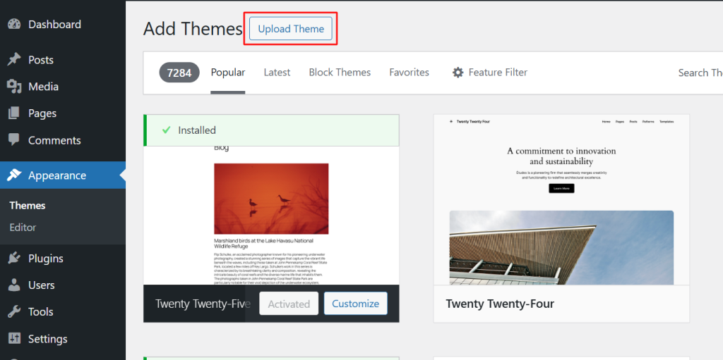How to Install Themes in WordPress | Element Pack Pro
