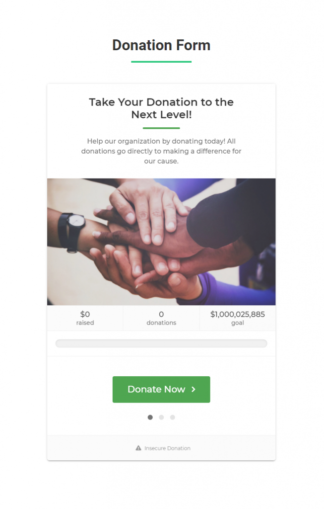 Give Form Widget – Element Pack for Elementor