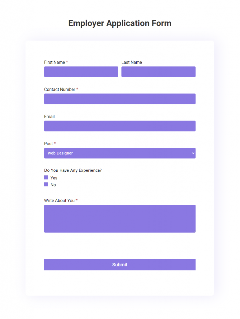 Elementor Formidable Forms Widget - Element Pack for Elementor