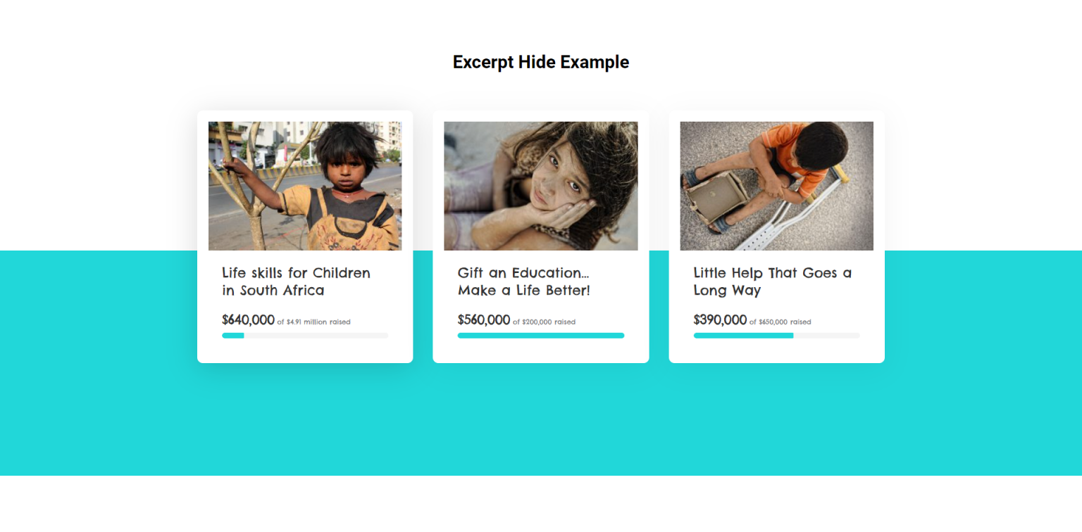 Elementor Give Form Grid Widget - Element Pack for Elementor