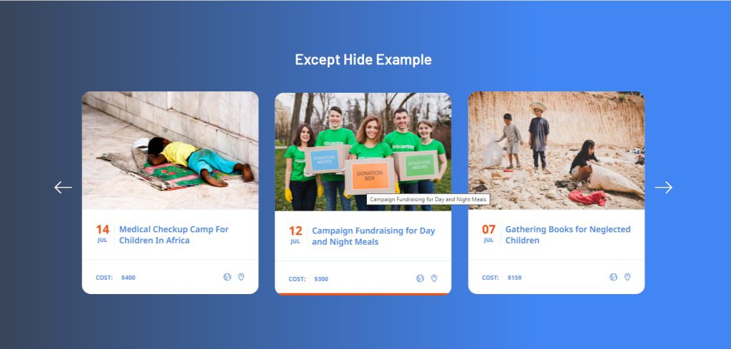Elementor Events Calendar Carousel Widget - Element Pack for Elementor