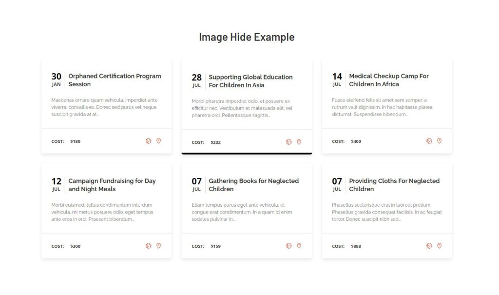 Events Calendar Grid Widget – Element Pack for Elementor