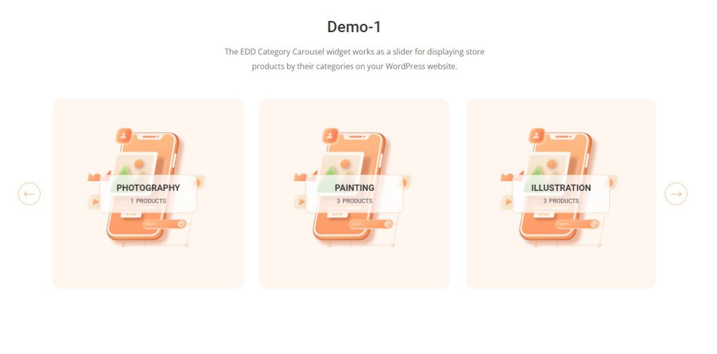 Elementor EDD Category Carousel Widget - Element Pack for Elementor