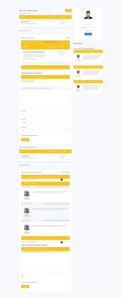 bbPress Single Forum Widget - Element Pack for Elementor