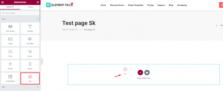 How to use custom icons for elementor - Element Pack Pro