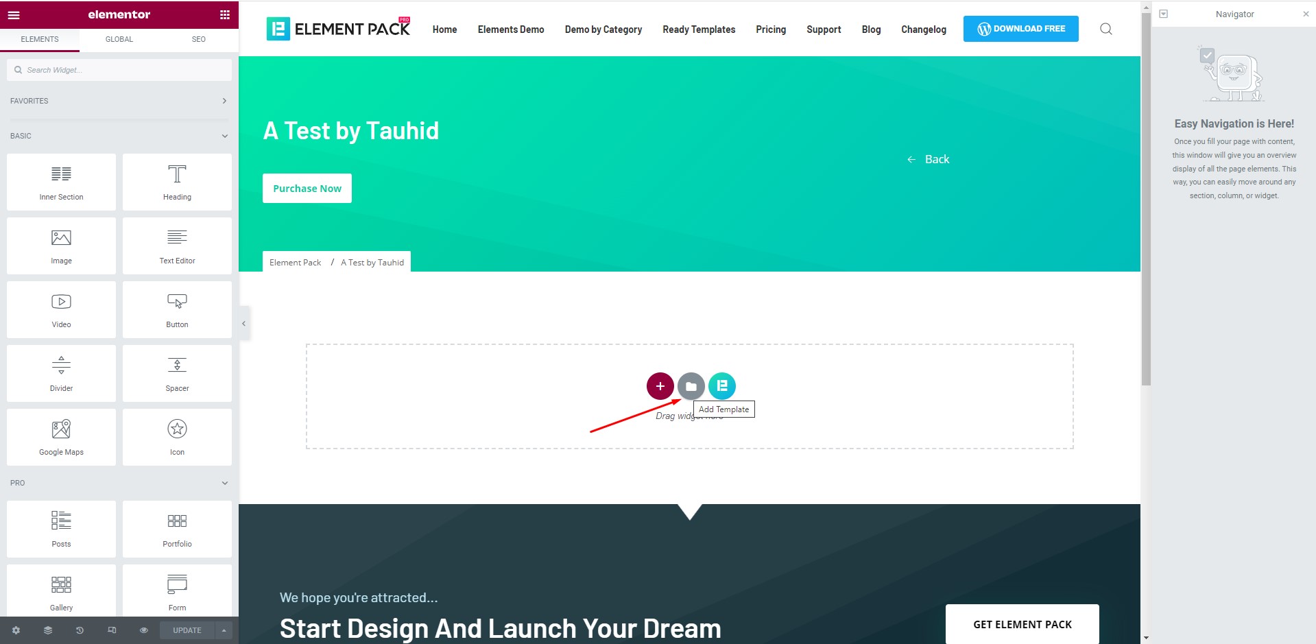 How to import Elementor templates - Element Pack Pro