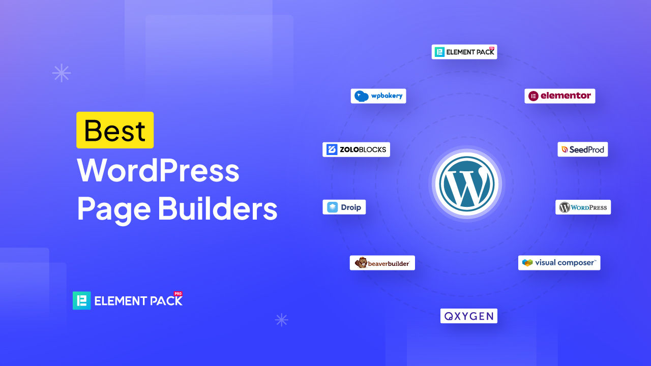 10 Best WordPress Page Builders - Element Pack Pro